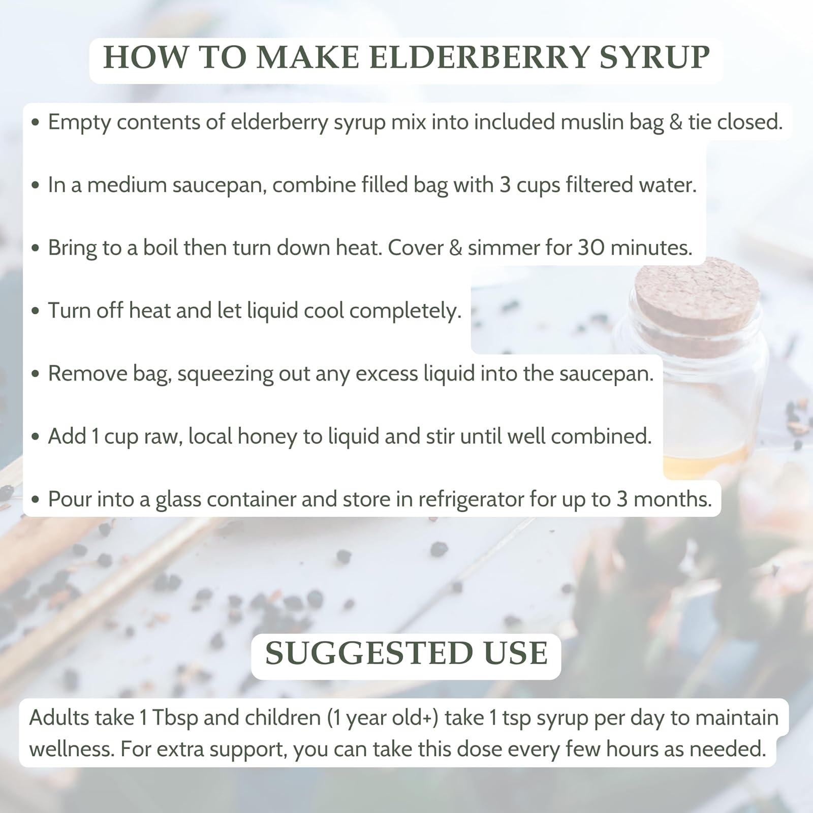 elderberry syrup for cold relief