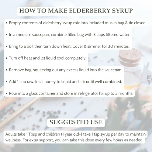 elderberry syrup for cold relief