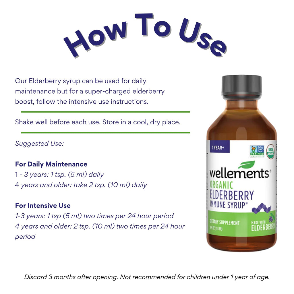 Elderberry syrup for healthy growth