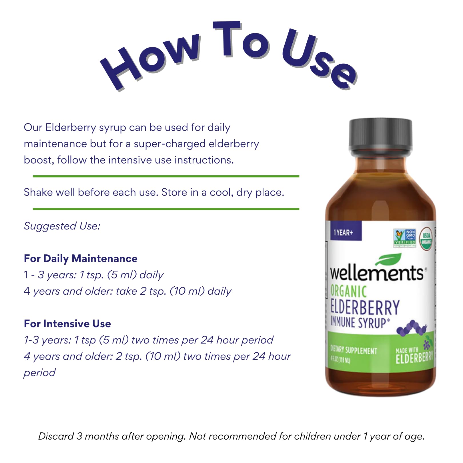Elderberry syrup for healthy growth