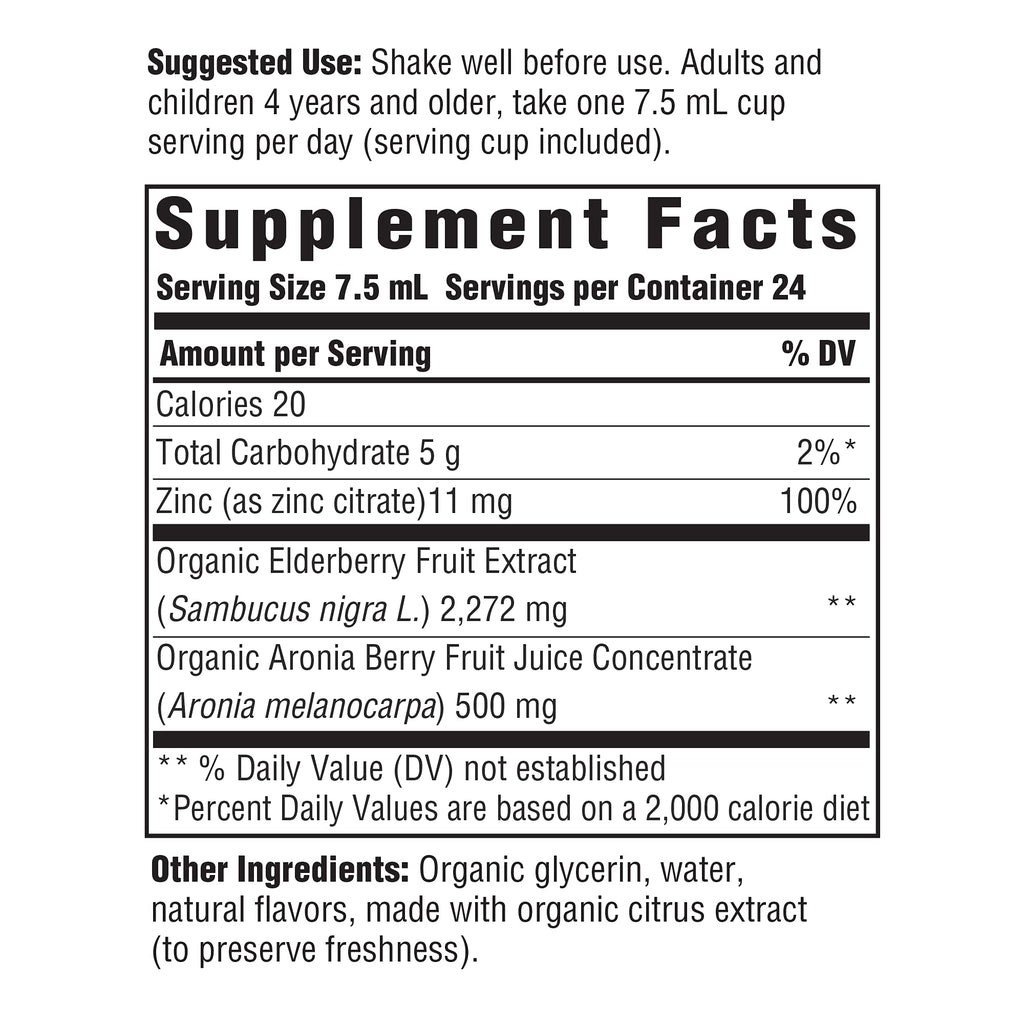 Elderberry syrup for healthy immune function