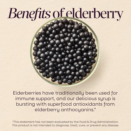 Elderberry syrup for seasonal wellness