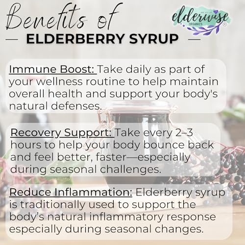 Elderberry syrup for seasonal wellness