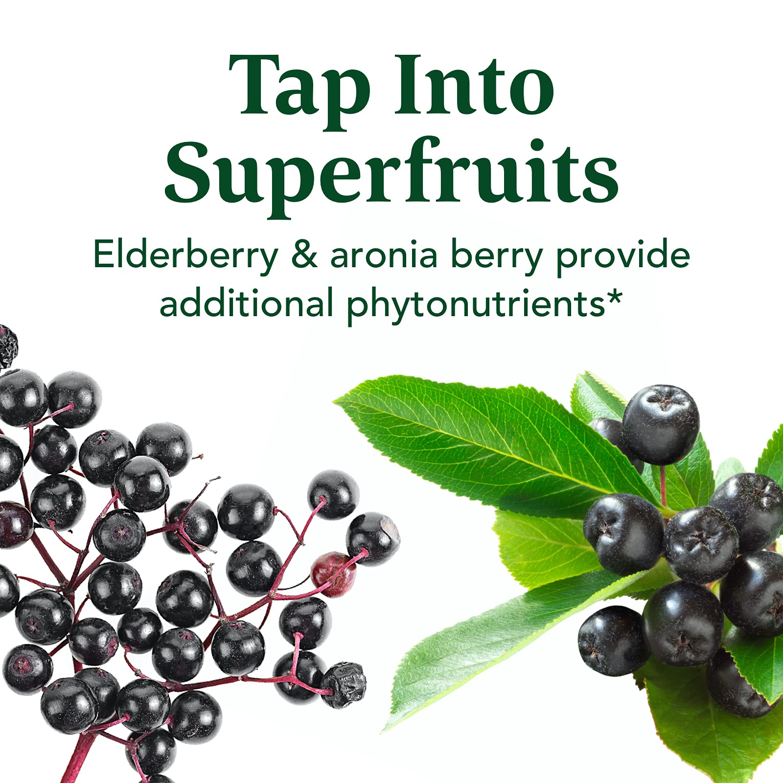 Elderberry syrup with aronia berry