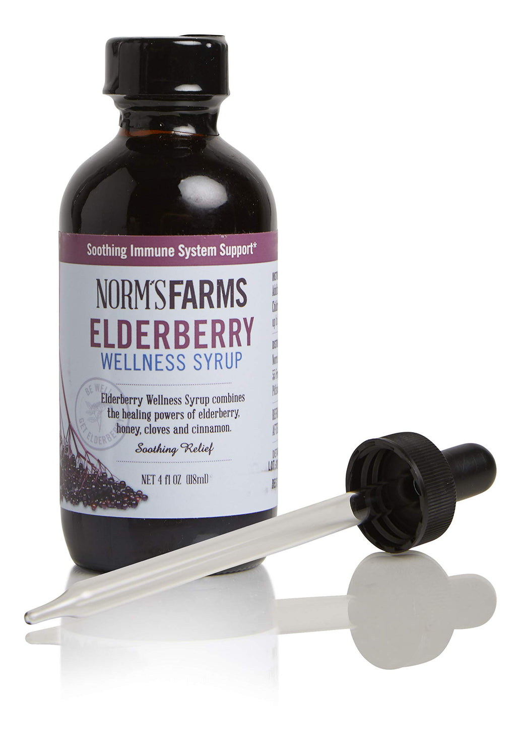 elderberry syrup with dropper cap