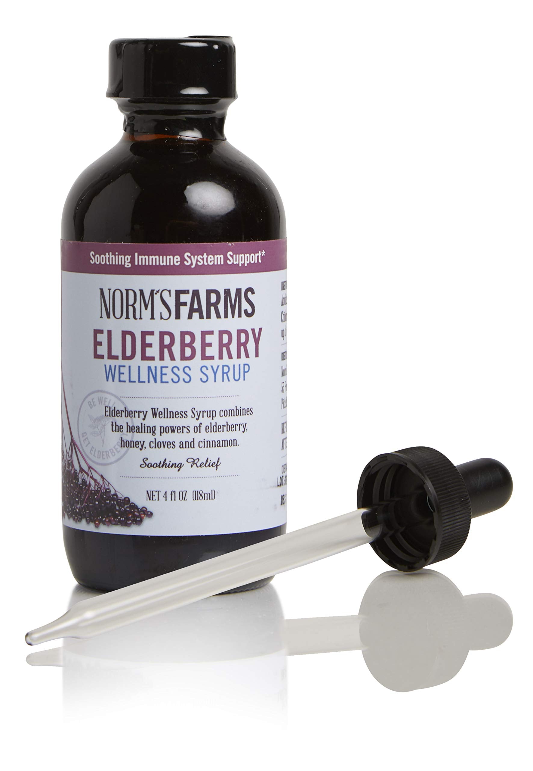 elderberry syrup with dropper cap