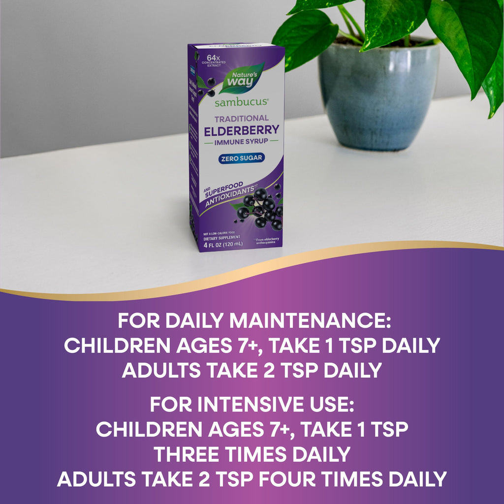 elderberry syrup with no added sugars