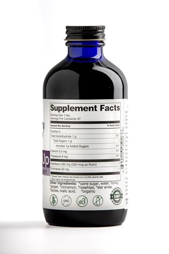 elderberry syrup with seven organic herbs