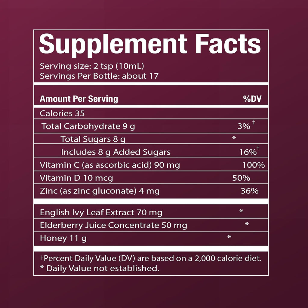 elderberry syrup with vitamin D boost