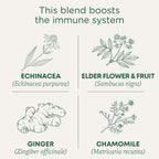 Elderberry tea bags for cold relief