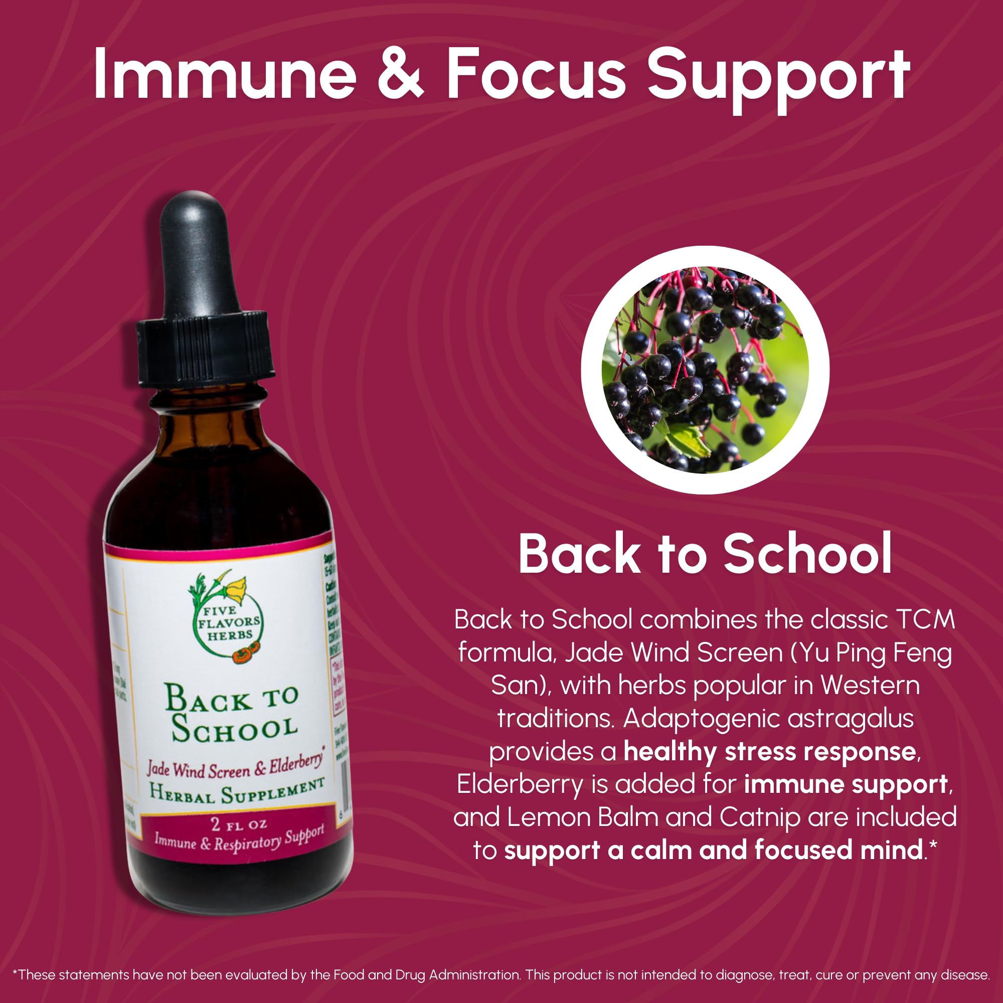 Elderberry tincture for respiratory support