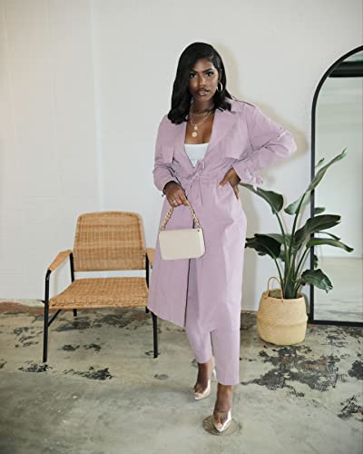 Elderberry trench coat for women
