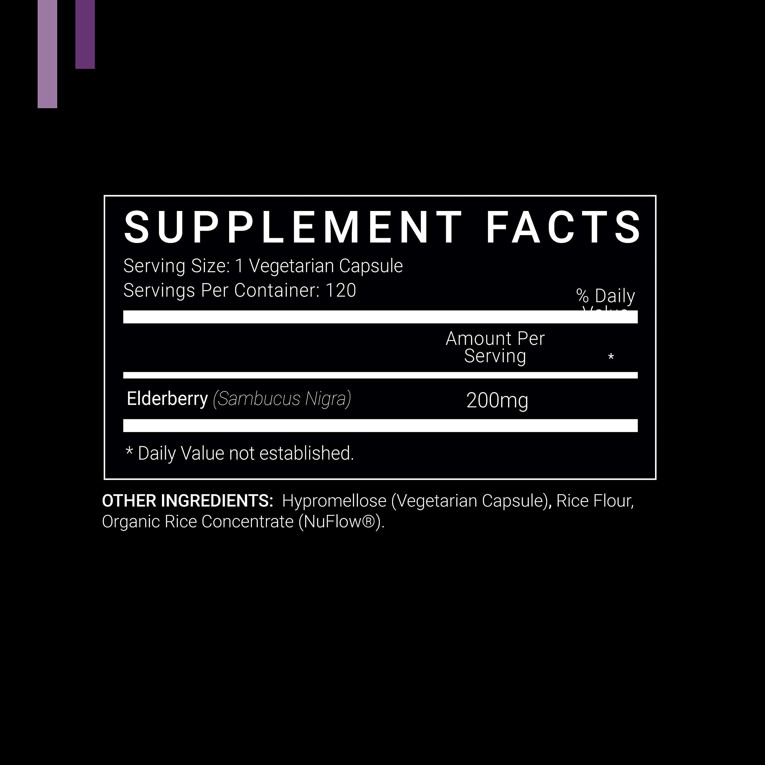 Elderberry V-capsules for daily wellness