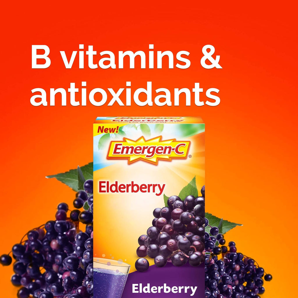 Elderberry vitamin C energy booster