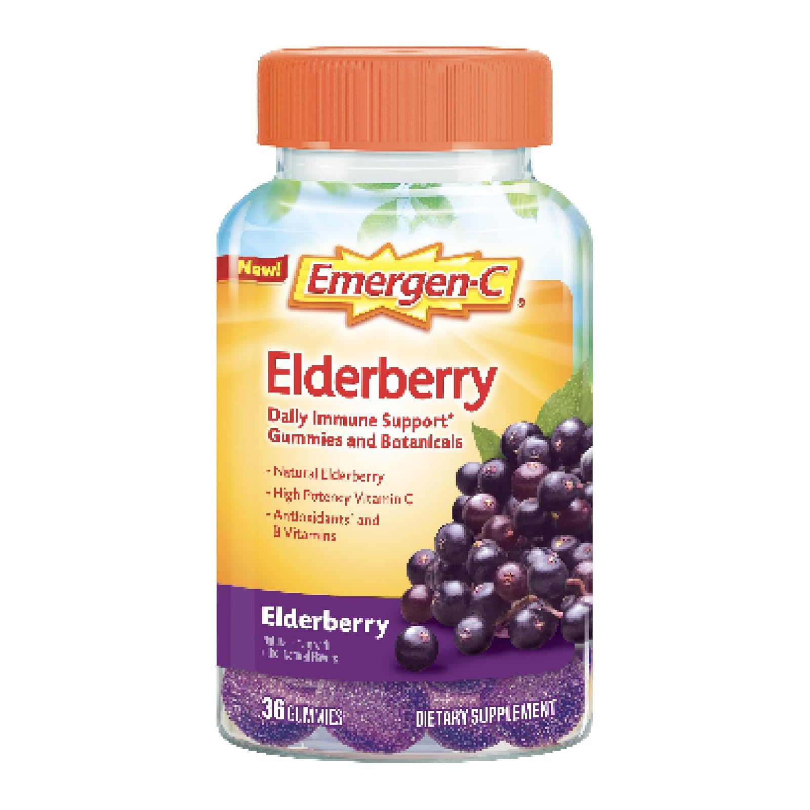 Elderberry vitamin C gummies for immunity