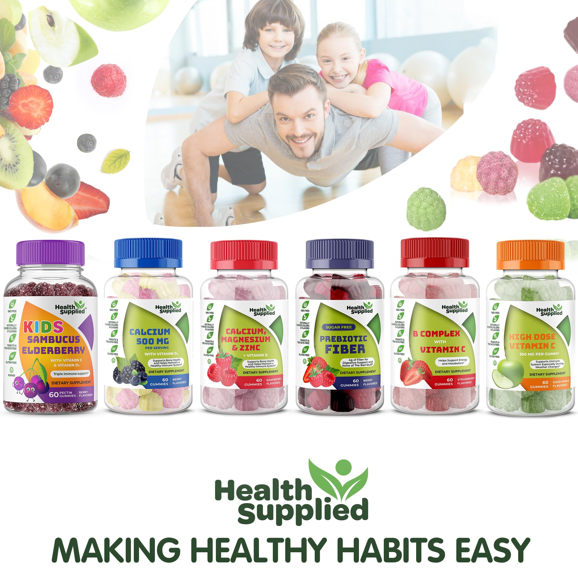 Elderberry vitamins for family immune support