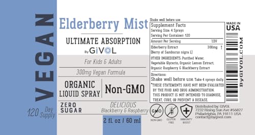 Elderberry wellness boost in a bottle