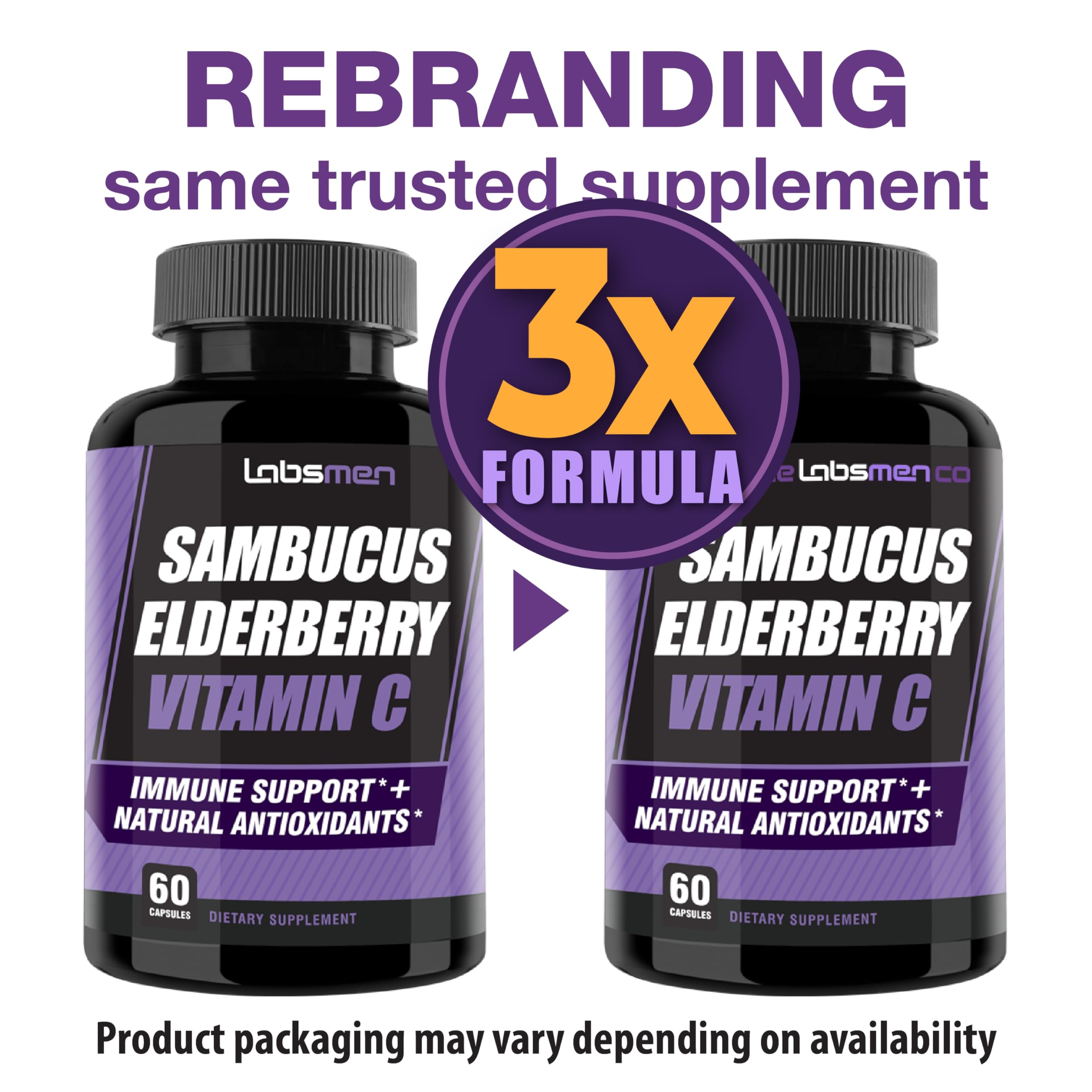 Elderberry wellness support capsules