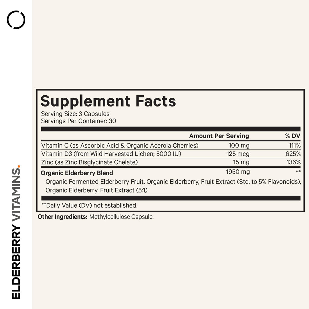 elderberry with vitamin C and D3