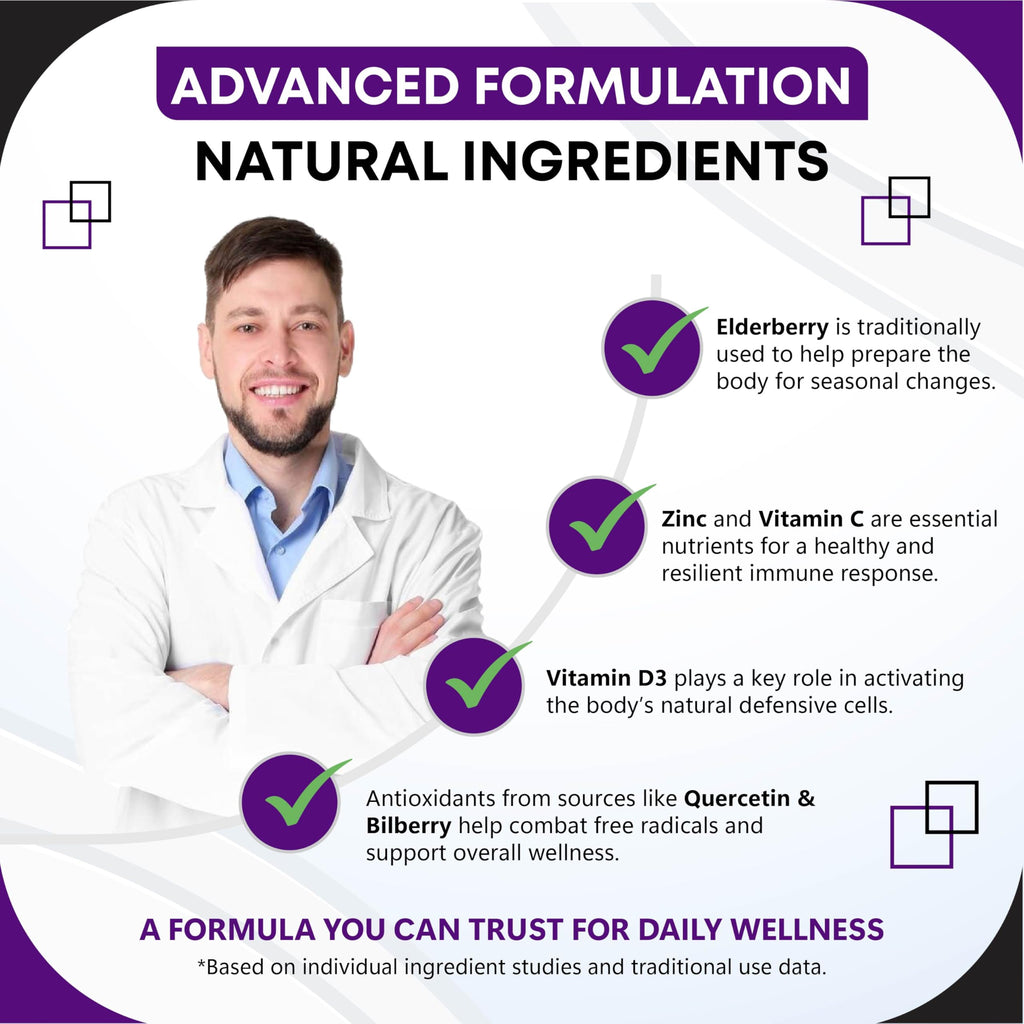Elderberry with vitamin C for immunity