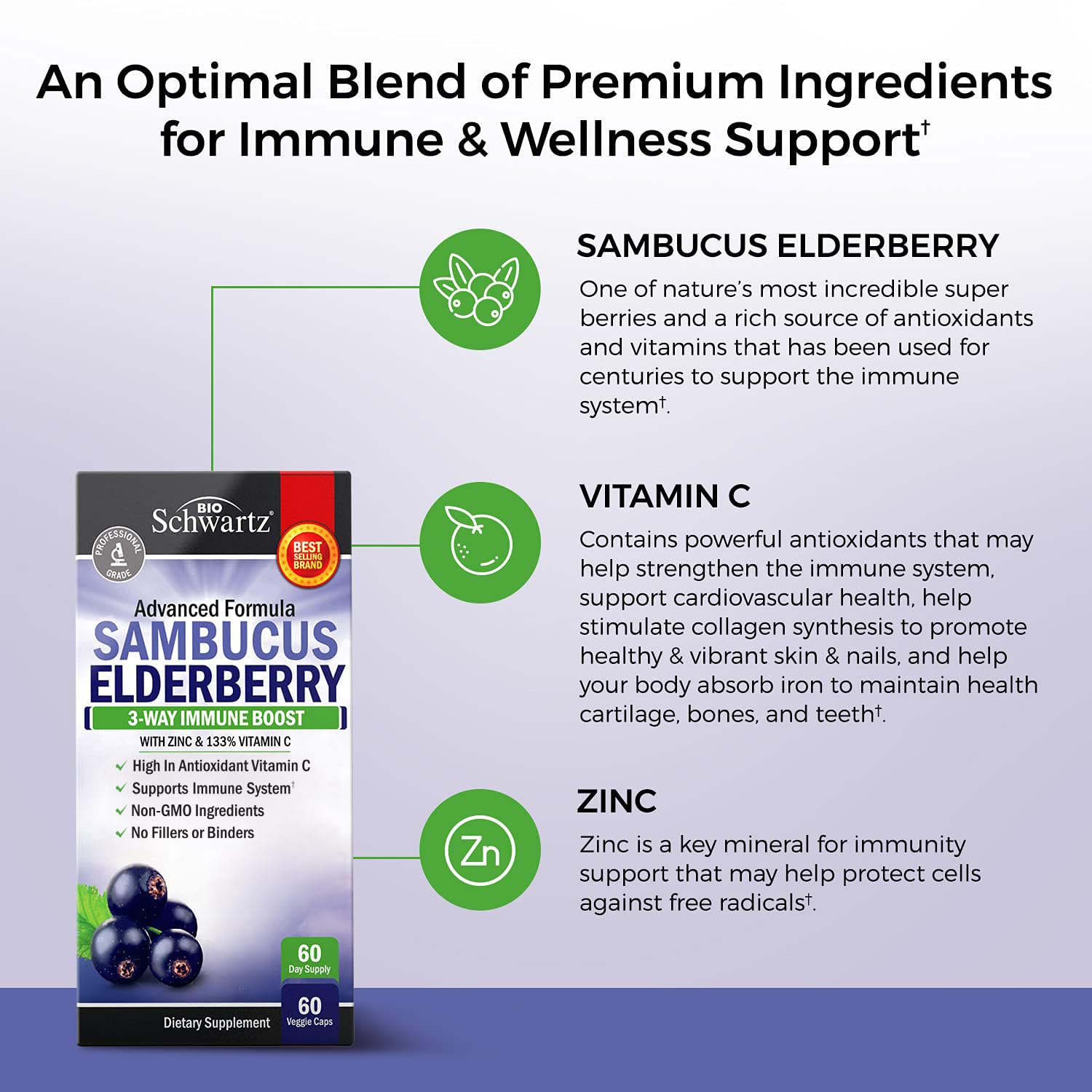 elderberry with zinc for better health