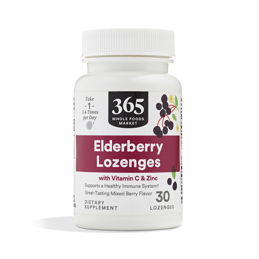Elderberry zinc lozenges for immunity