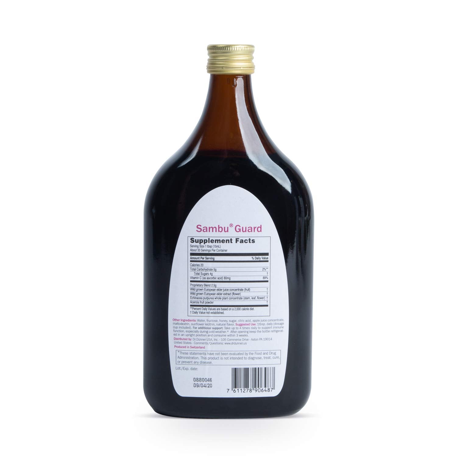 Elderflower and echinacea syrup blend