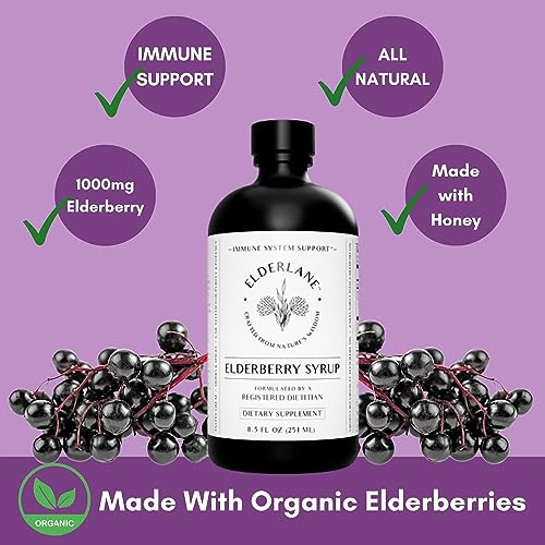 Elderlane elderberry syrup for adults