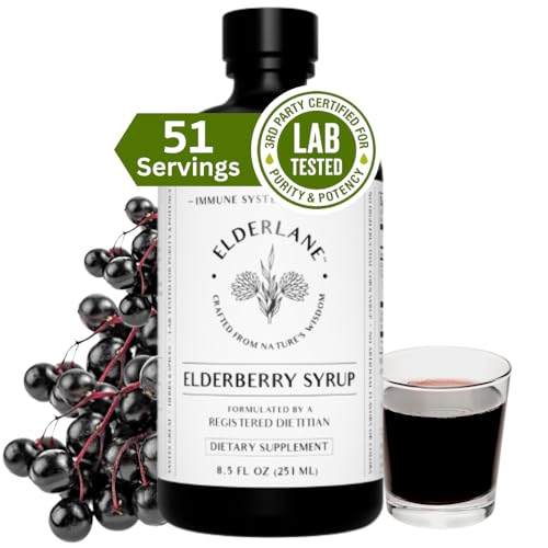 Elderlane elderberry syrup with honey
