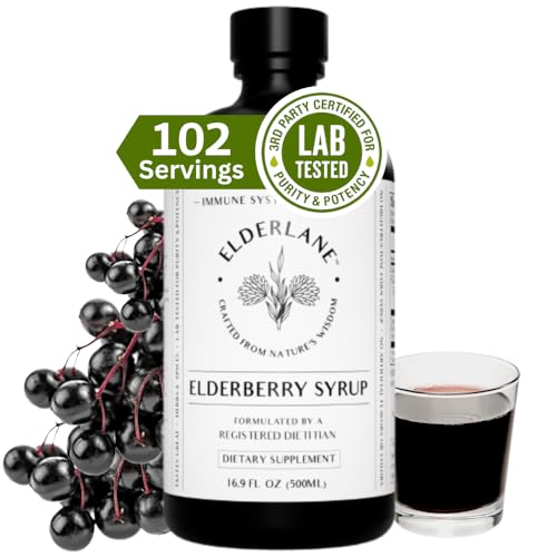 Elderlane elderberry syrup with honey