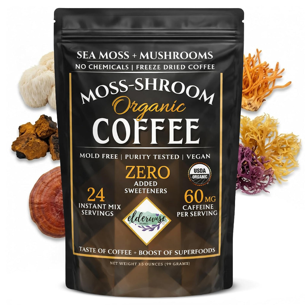 Elderwise mushroom coffee instant blend