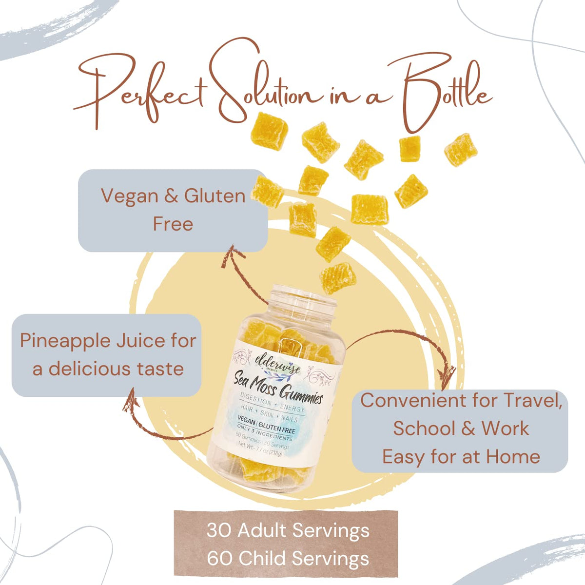 Elderwise Organics sea moss daily supplement