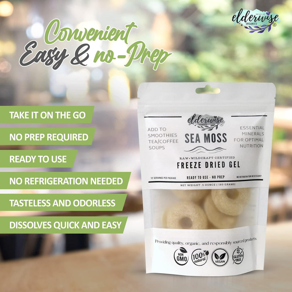 Elderwise sea moss for smoothies