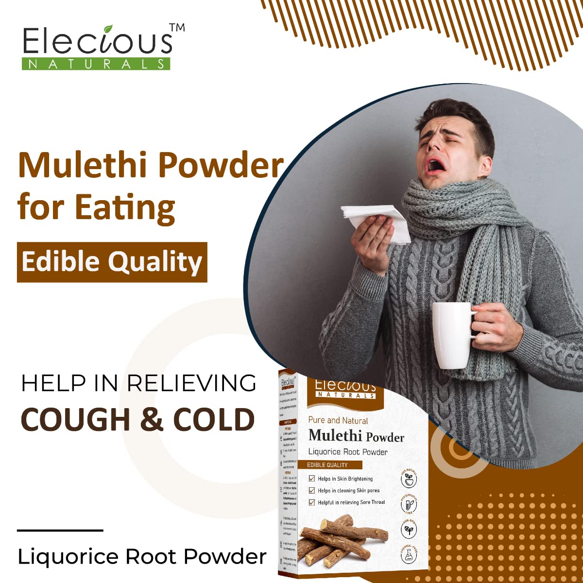 Elecious licorice powder uses