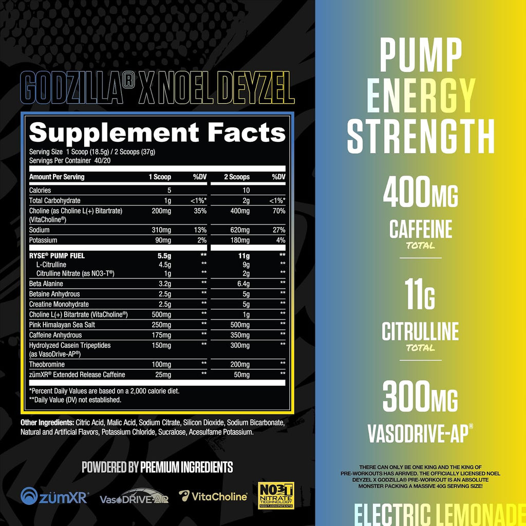 Electric Lemonade pre-workout flavour