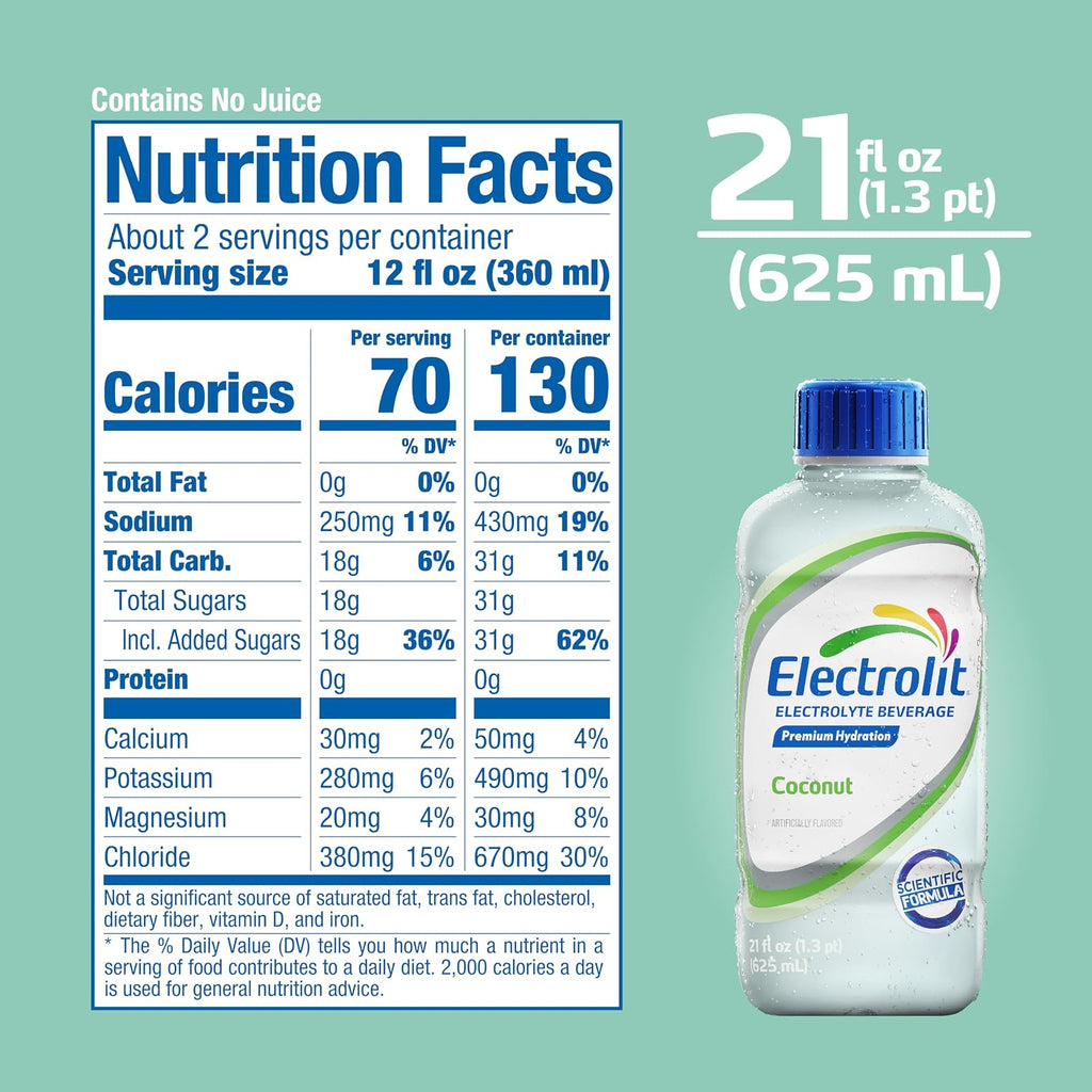 Electrolit coconut flavour for post-workout recovery