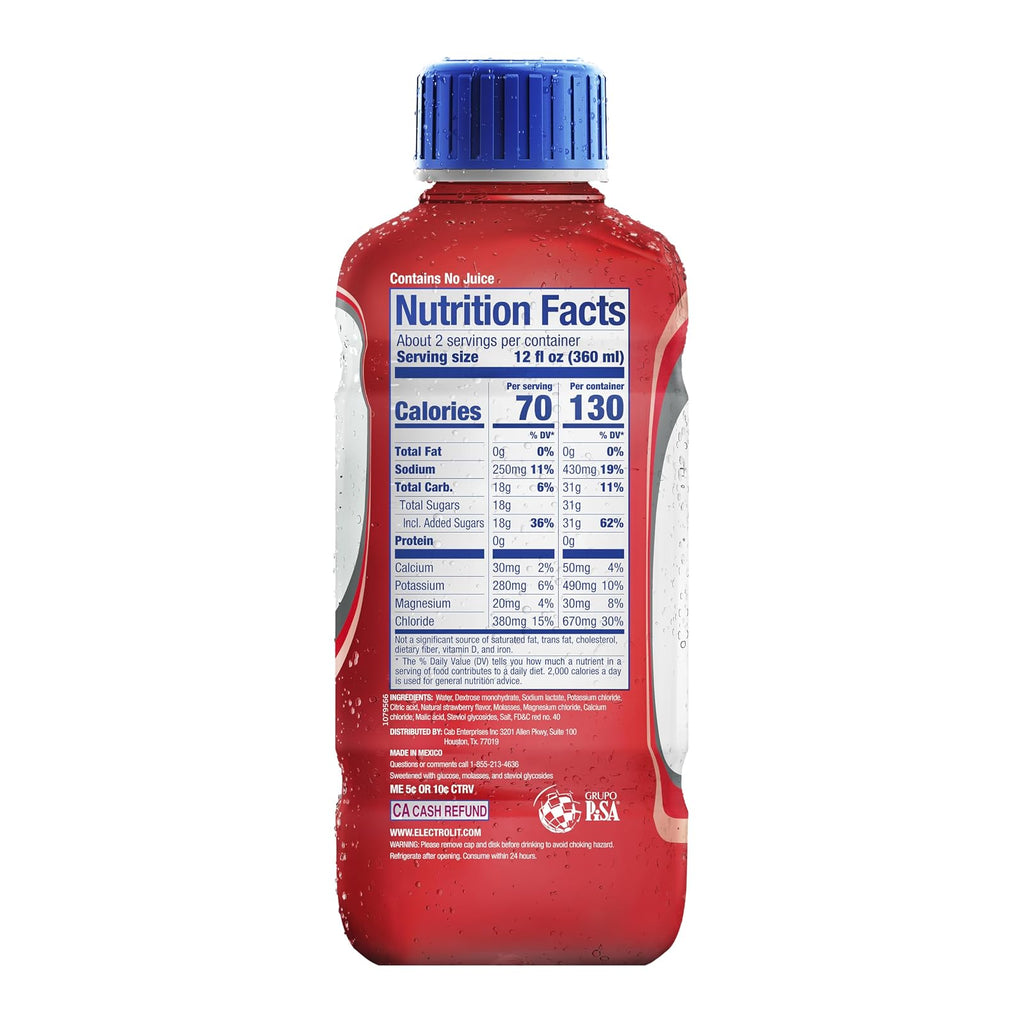 Electrolit drink for post-workout recovery