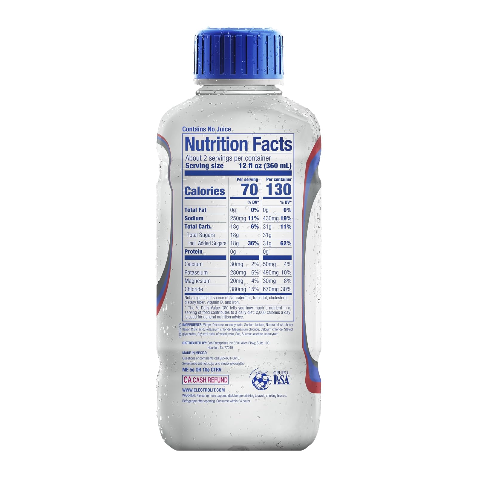 Electrolit electrolyte beverage for athletes
