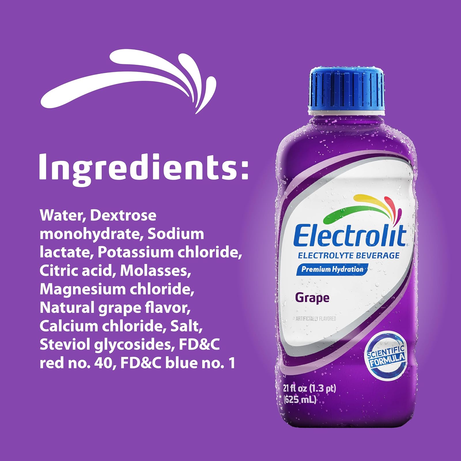 Electrolit grape drink for hydration support