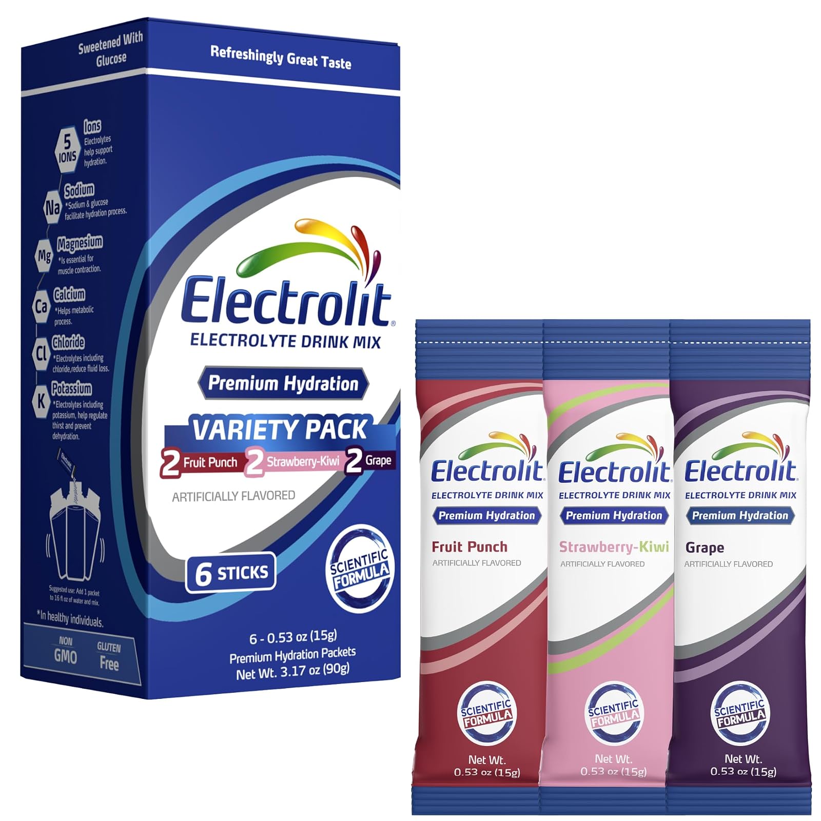 Electrolit hydration electrolyte powder variety