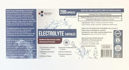 Electrolyte balance with vegan capsules