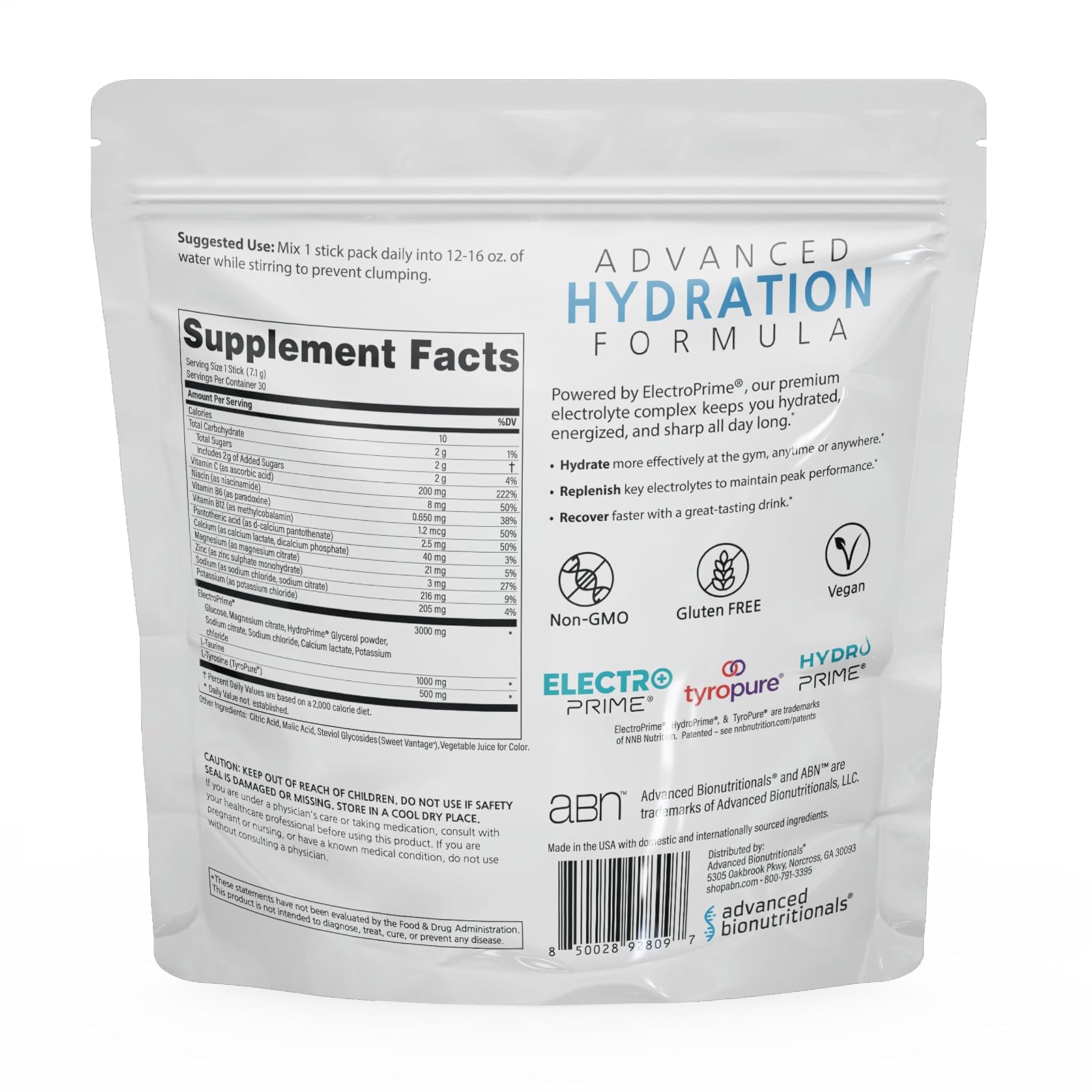 electrolyte blend for digestive balance
