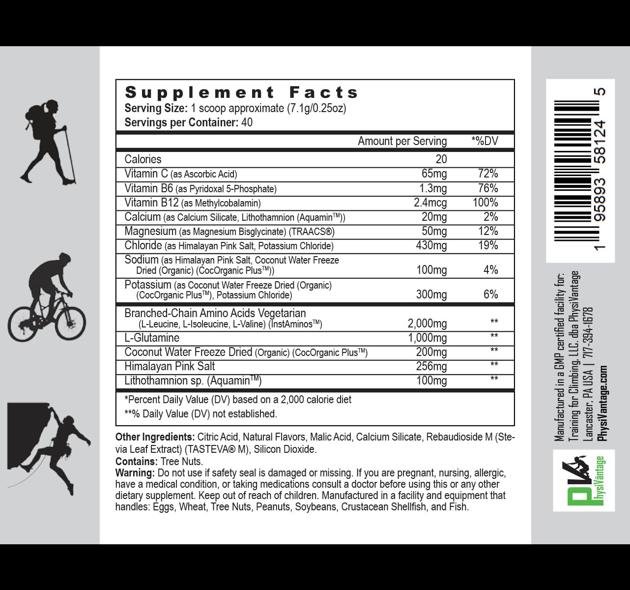 Electrolyte blend with BCAAs