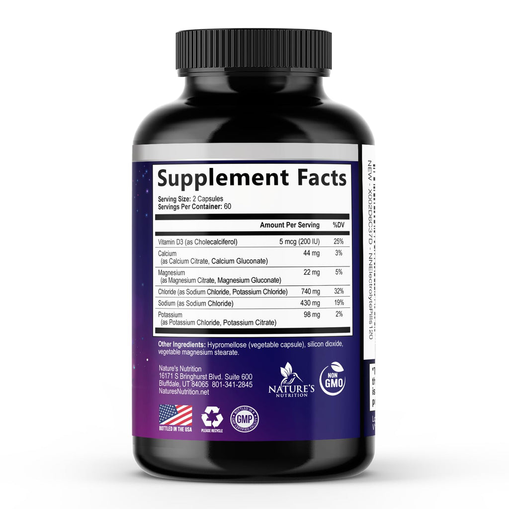 electrolyte capsules for muscle support