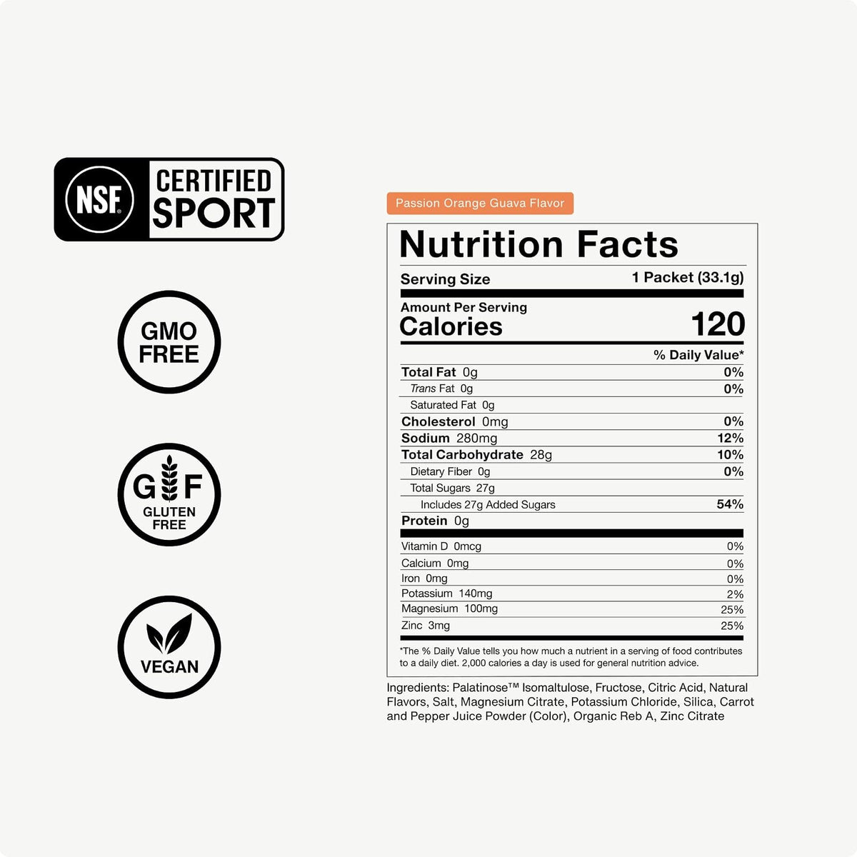 Electrolyte drink for optimal performance