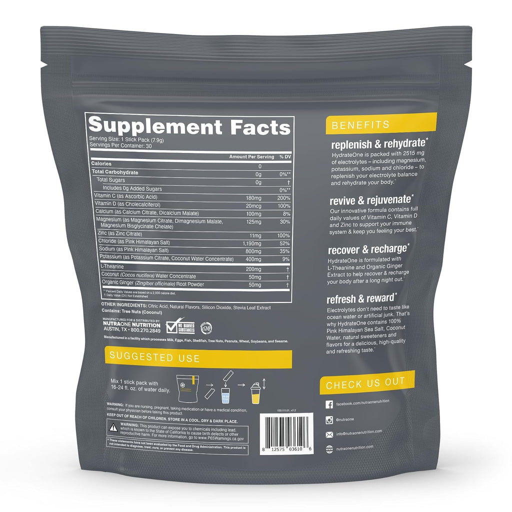 electrolyte drink mix for hydration