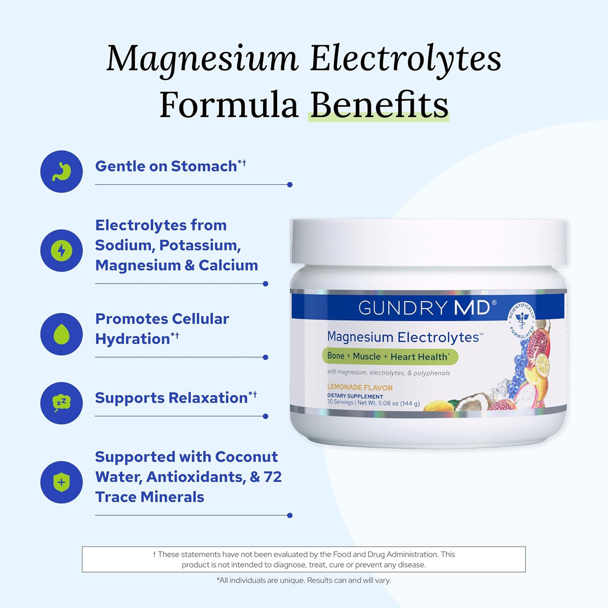 electrolyte drink mix for hydration