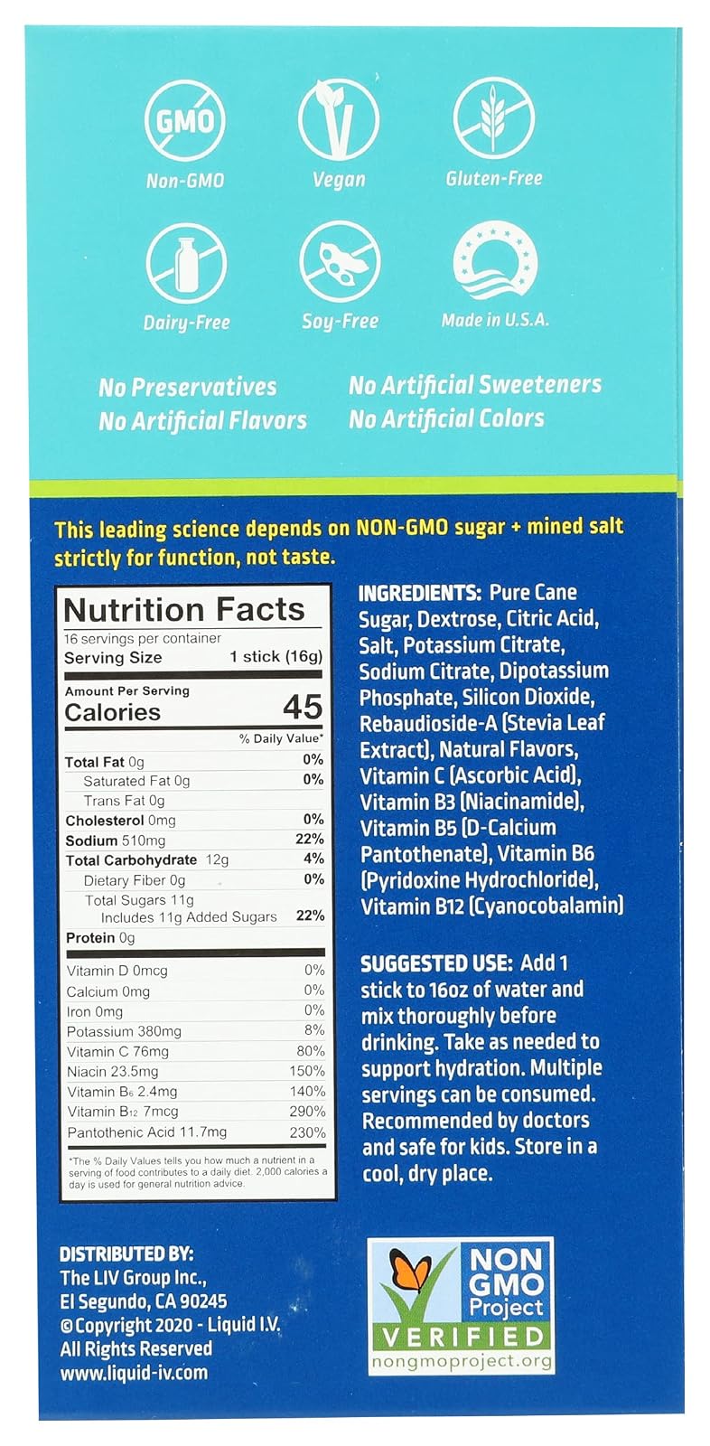 electrolyte drink mix for hydration