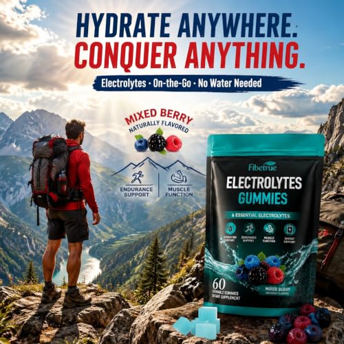 Electrolyte gummies for post-workout recovery