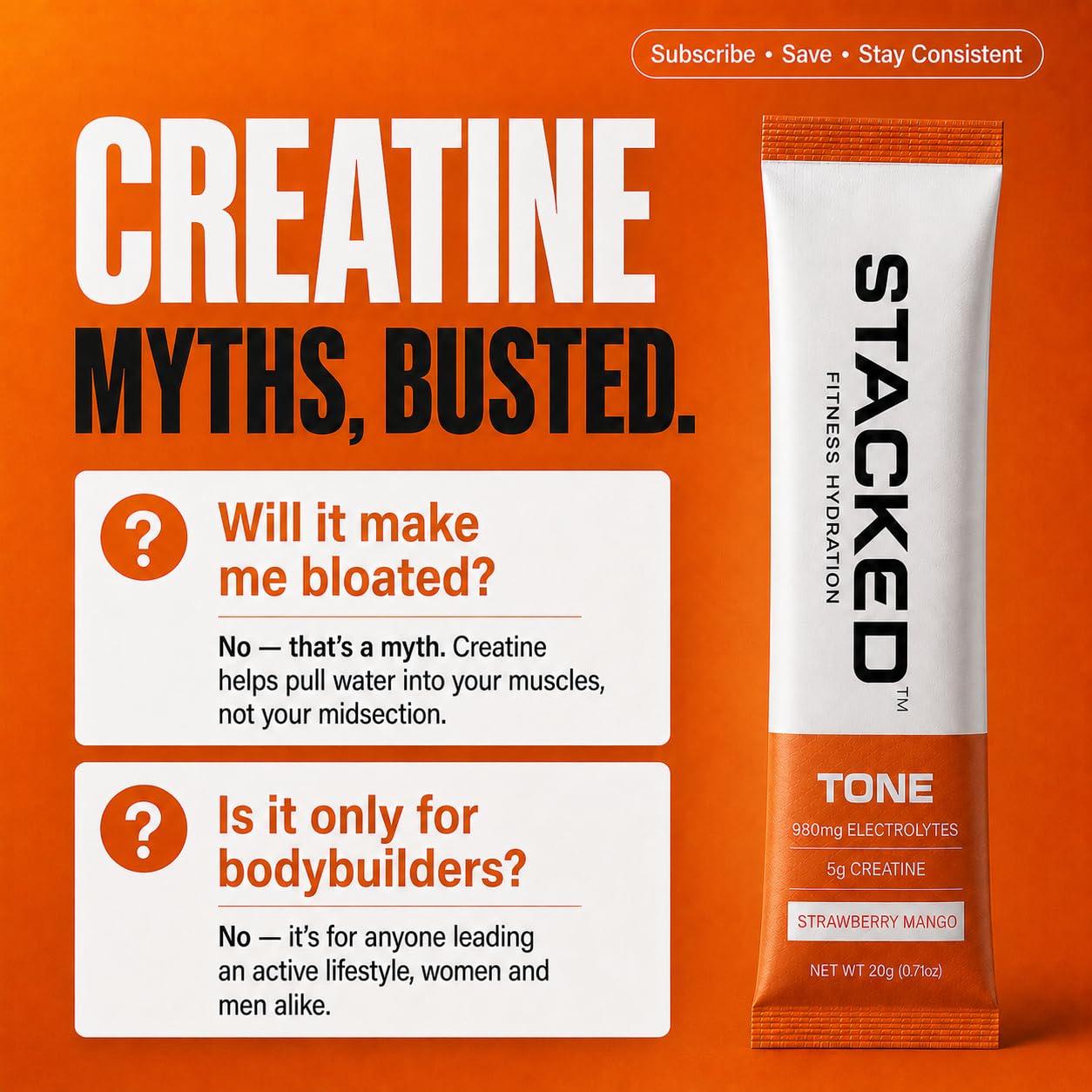 electrolyte infused creatine supplement